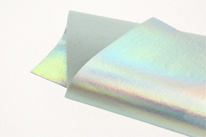 Metallic Felt - Brushed Holographic Silver – Canadian Felt Shop